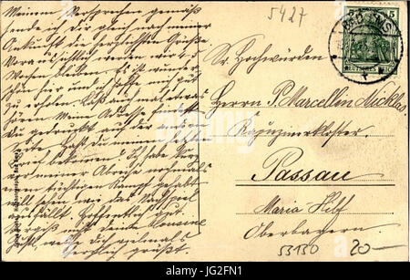 Julius Goebel AK Bad Ems, Haus Vichy, Bahnhofstraße Adressseite Stock ...