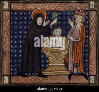 Legenda aurea - baptême de Sigebert III Stock Photo - Alamy