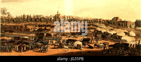 'Leipzig nach der Völkerschlacht 1813' is a painting depicting the city ...