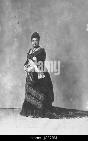 This image of Queen Liliuokalani, the last monarch of Hawaii, captures ...