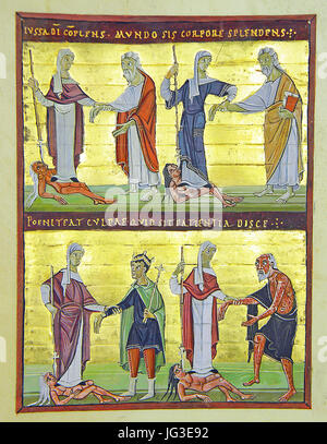 The *Bamberg Apocalypse* is a medieval illuminated manuscript that ...