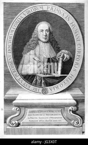 This oval portrait of Giovanni Morgagni, an Italian anatomist, portrays ...