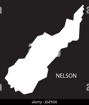 Nelson Region (Regions of New Zealand, South Island) map vector ...