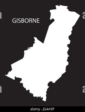 Gisborne Region (Regions of New Zealand, North Island) map vector ...