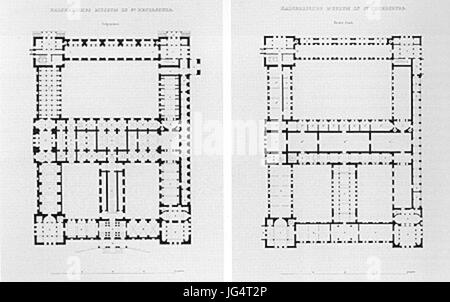 Plan of the New Hermitage, 1839 Stock Photo - Alamy