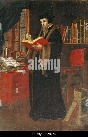 JEAN CALVIN READING Stock Photo - Alamy