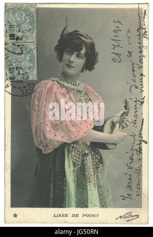 Liane de Pougy, a famous French dancer and courtesan, was photographed ...