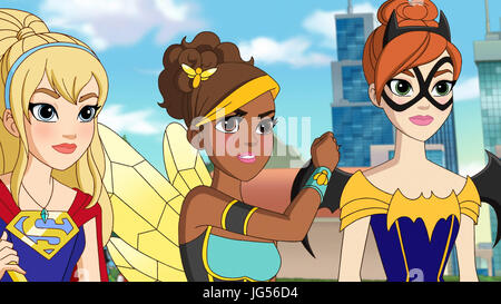 DC SUPER HERO GIRLS: INTERGALACTIC GAMES, poster, l-r: Bumblebee ...