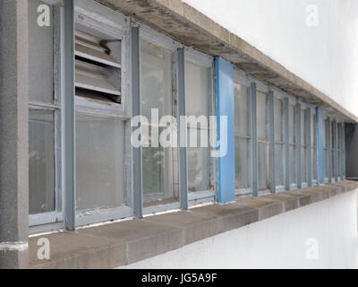 old air ventilation brick in side of 1970s house, for venting warm air ...