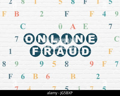 online fraud background with digital number and Hacker icon. concept ...