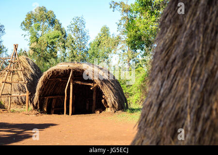 Traditional, tribal granary of Kenyan people, Nairobi, East Africa ...