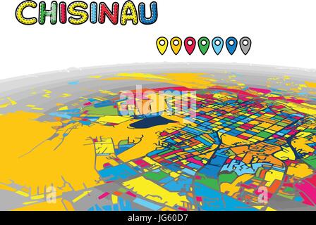 Moldova road and highway map. Vector illustration Stock Vector Image ...