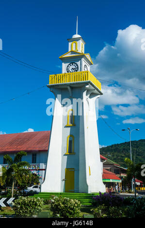 Clock tower in downtown Apia, Upolu, Samoa, South Pacific, Pacific ...
