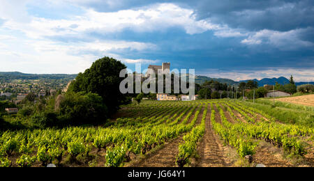 view of the village of Vaison la Romaine in France Stock Photo - Alamy