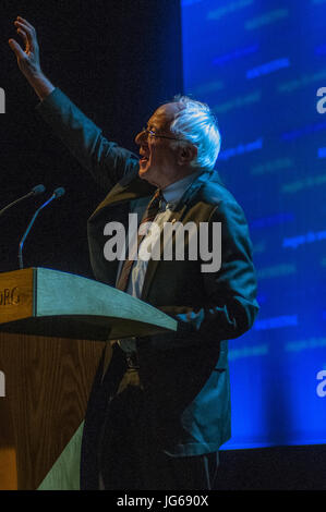 Senator Bernie Sanders speaks and hosts a Q and A at the Brixton ...