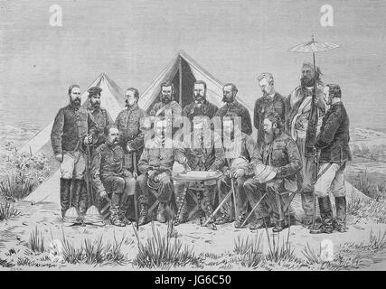 Digital improved:, Abyssinian expedition of 1868, March of European ...