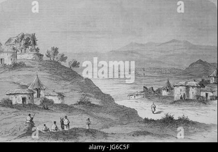 Digital improved:, Abyssinian expedition of 1868, March of European ...