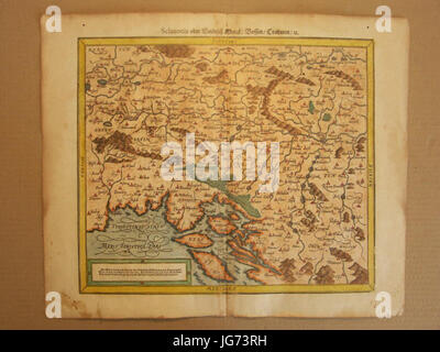 Map of Slavonia 28ex-Yugoslavia29 28160029 north west Stock Photo - Alamy
