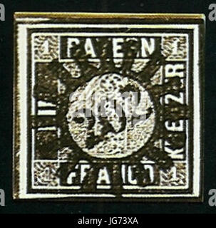 Selo postal, Baviera, 1849 Stock Photo - Alamy