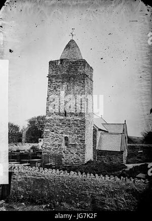 The church Llanfechell Stock Photo - Alamy