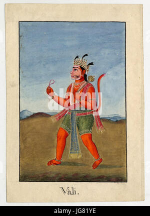 'Vali, the Monkey King killed by Rama' is a dramatic scene from the ...