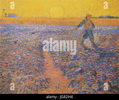 Van Gogh - Sämann bei untergehender Sonne Stock Photo - Alamy