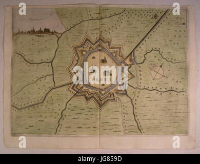 Veurne, Map by Priorato Stock Photo - Alamy