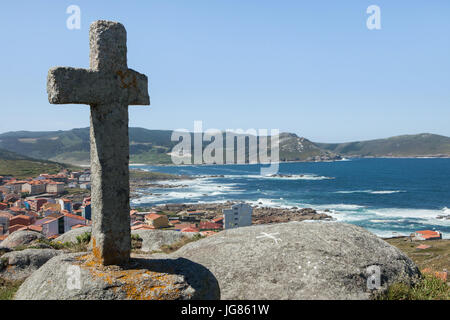 Summit of mount Corpino, Muxia, Coast of Death, La Coruna, Galicia ...