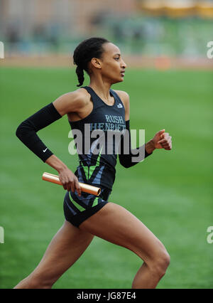April 14, 2017: Sammy Watson at the Rush Henrietta Relay. Photo by Alan ...
