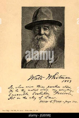 A historical image of Walt Whitman, an iconic American poet, known for ...