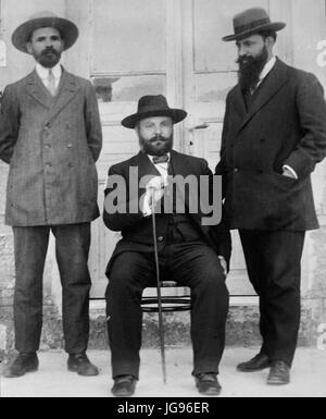 Menachem Ussishkin, Benzion Mosinzon, and Chaim Bograshov were ...