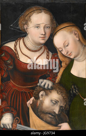 . German: Judith mit dem Haupt des Holofernes Judith with the Head of ...