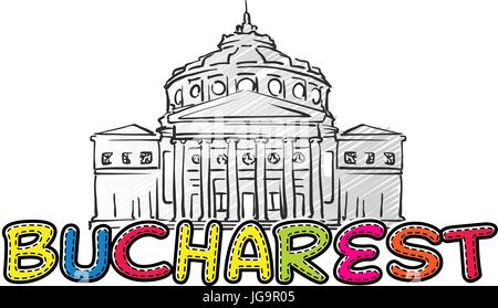 Bucharest, Romania Vector Line Icon Stock Vector Image & Art - Alamy