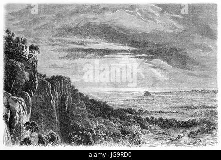 Old view of Dalry station, Australian states of Victoria, Australia ...