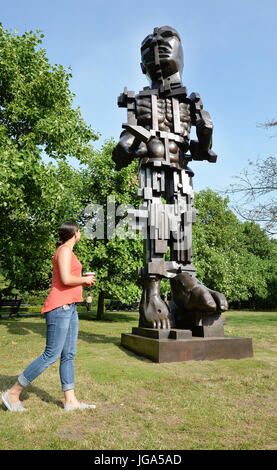 Vulcan sculpture by Eduardo Paolozzi on display at Scottish National ...