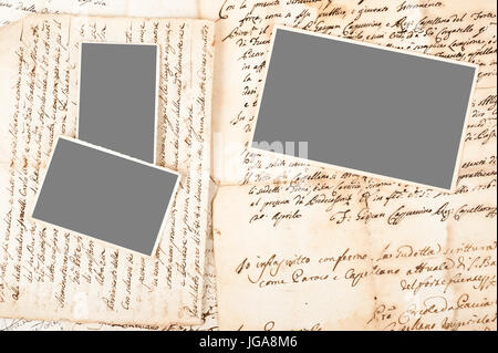 Old letter background. Template for retro style message Stock Photo - Alamy