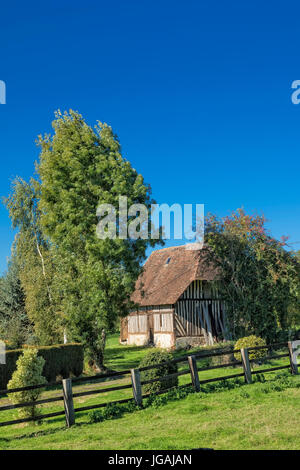 Typical cottage in Normandy Stock Photo - Alamy