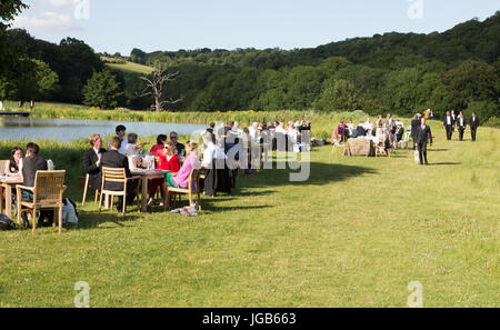 Garsington Opera - opera goers having a picnic in the grounds of the ...