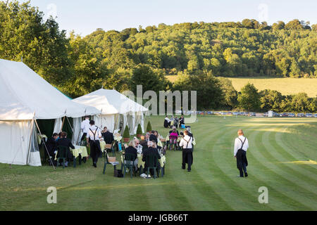 Garsington Opera - opera goers having a picnic in the grounds of the ...