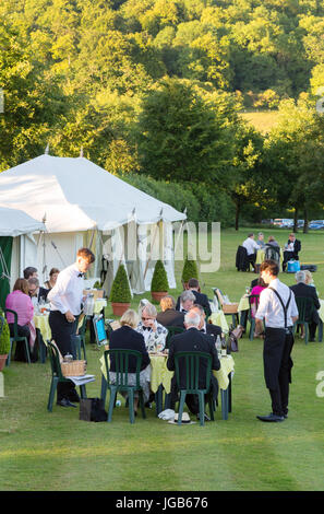 Garsington Opera - opera goers having a picnic in the grounds of the ...