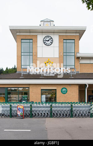 General view of the Morrisons store in Wood Green, north London Stock ...