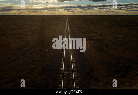 Railroad track in the Outback, Australia Stock Photo - Alamy