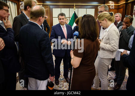 Kuwait City, Kuwait. 5th July, 2017. German foreign minister Sigmar ...