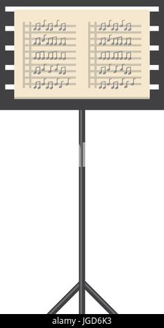 Musical partiture sheets icon vector illustration graphic design Stock ...