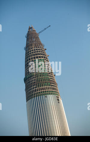 Big 400m tall skyscraper building; Nanshan district, Shenzhen ...