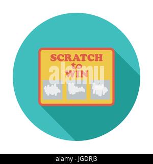 Scratch card. Flat vector icon for mobile and web applications. Vector ...