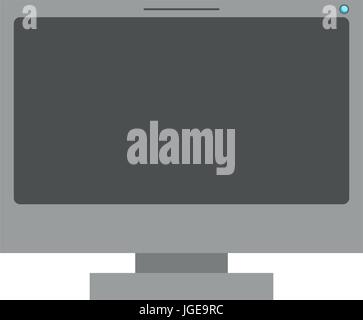 grayscale silhouette of lcd monitor Stock Vector Image & Art - Alamy