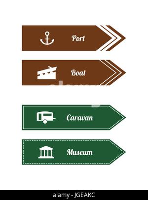 Tourist direction signs, Tourist Information Signs, Road signs that ...