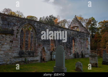 The ruins of Old Temple Kirk, Temple, Midlothian, Scotland Stock Photo ...