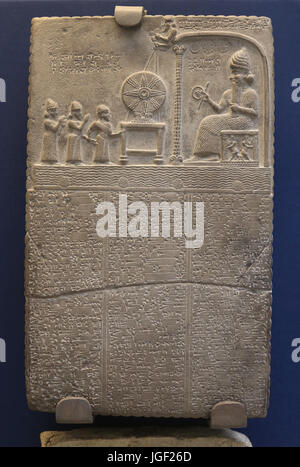 Stone tablet of Nabu-apla-iddina 870 B.C. 13 symbols of the gods ...